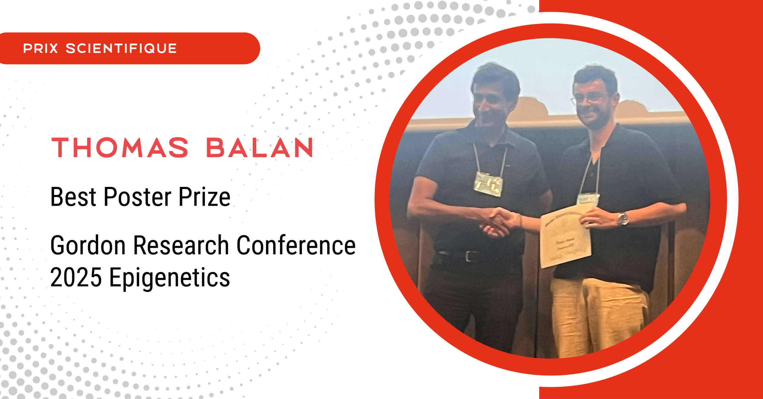 Best Poster Price at the Gordon Research Conference 2025 Epigenetics ...